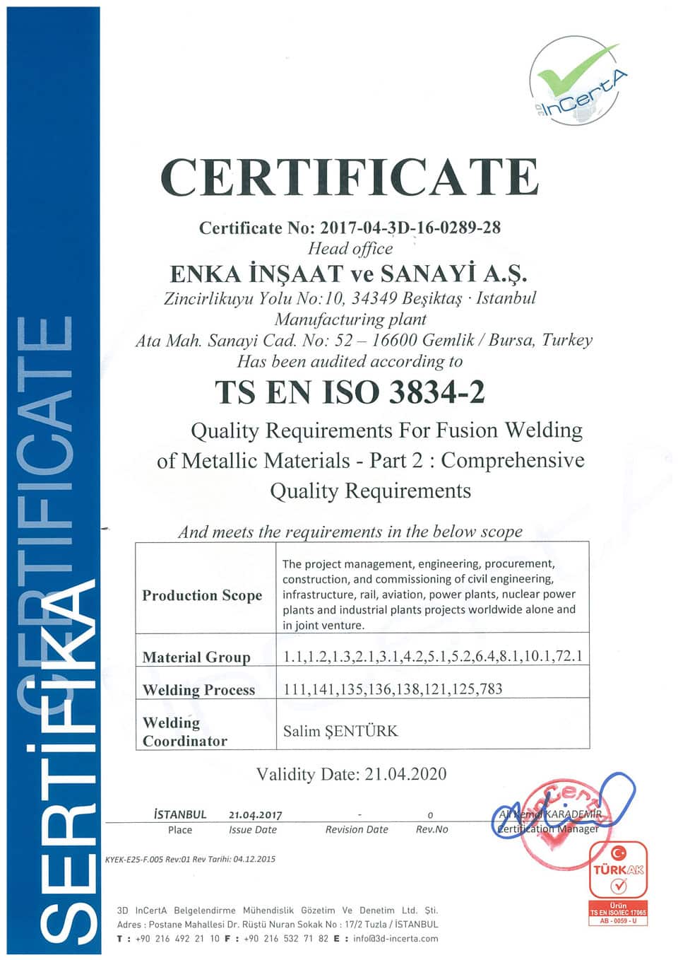 ENKA-EN-ISO-3834-2 | ENKA İnşaat ve Sanayi A.Ş.